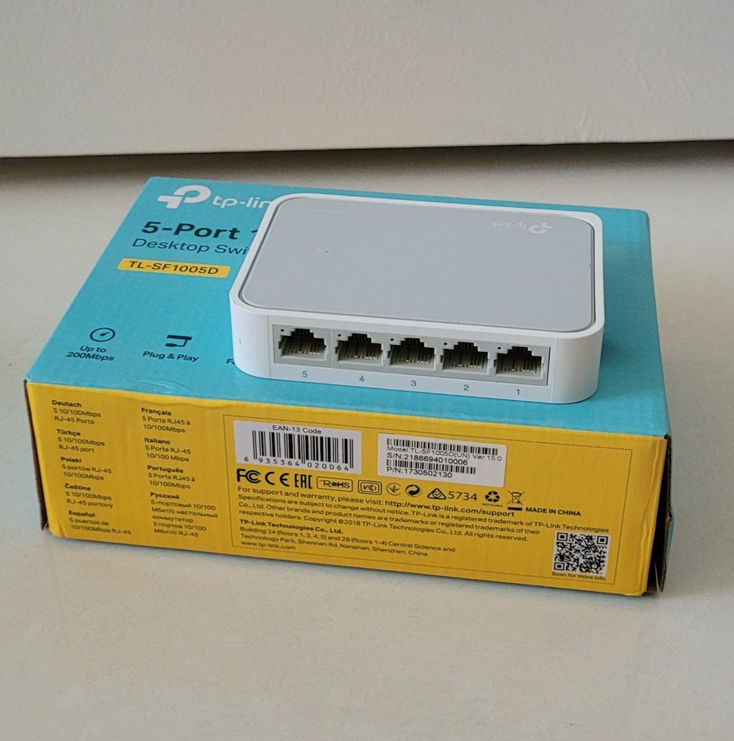 LAN 5 port switch, Computers & Tech, Parts & Accessories, Networking on ...