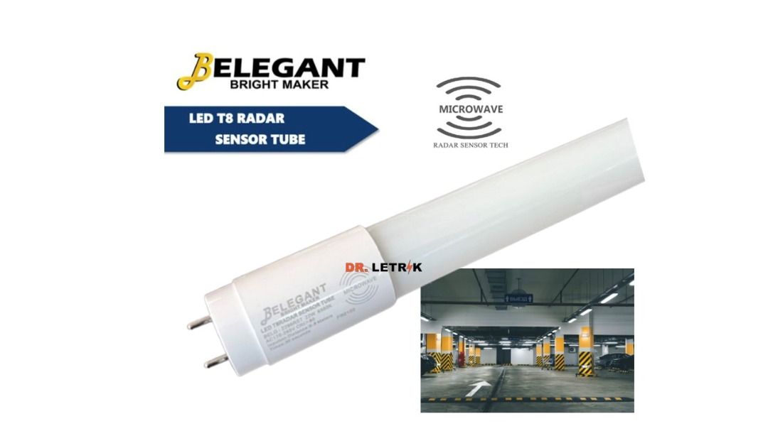 LED T8 Radar Sensor Tube 22W Light Motion Sensor, Furniture & Home ...