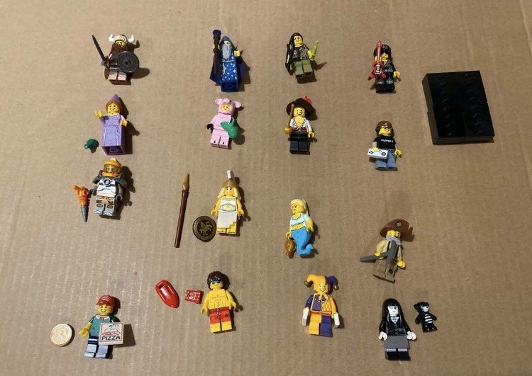 Lego Minifigures Series 12 Space Miner Battle Goddess Wizard Dino ...