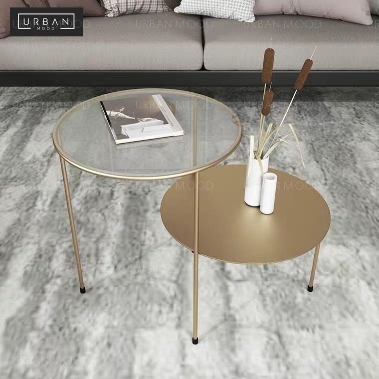 LEIGH Minimalist Wireframe Accent Side Table, Furniture & Home Living ...