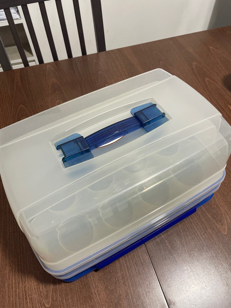 Lock & Lock Cake / Cupcake tupperware, Furniture & Home Living ...