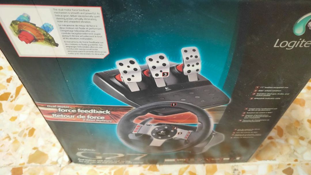 Logitech G27 USB Racing Wheel for PC, Video Gaming, Gaming Accessories ...