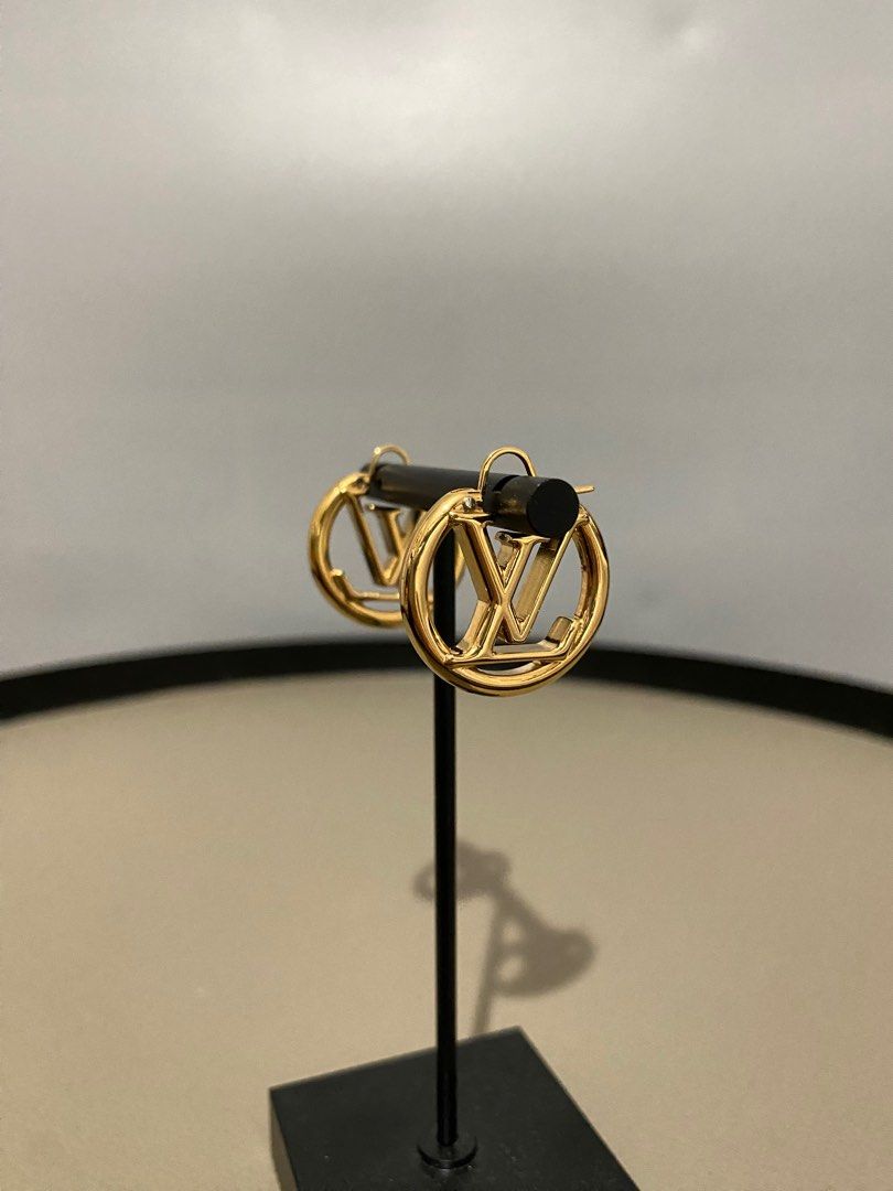 *RECEIPT* LOUIS VUITTON LV LOUIS HOOP EARRING, Luxury, Accessories on ...