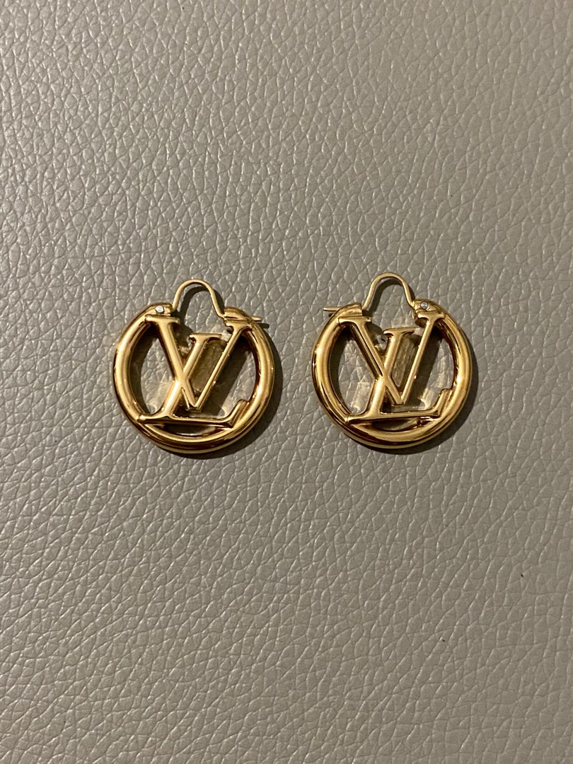*RECEIPT* LOUIS VUITTON LV LOUIS HOOP EARRING, Luxury, Accessories on ...