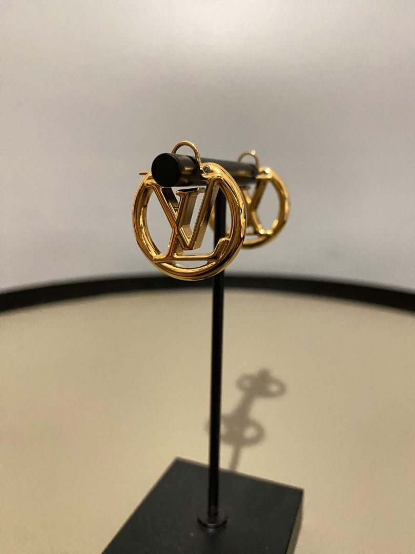 *RECEIPT* LOUIS VUITTON LV LOUIS HOOP EARRING, Luxury, Accessories on ...
