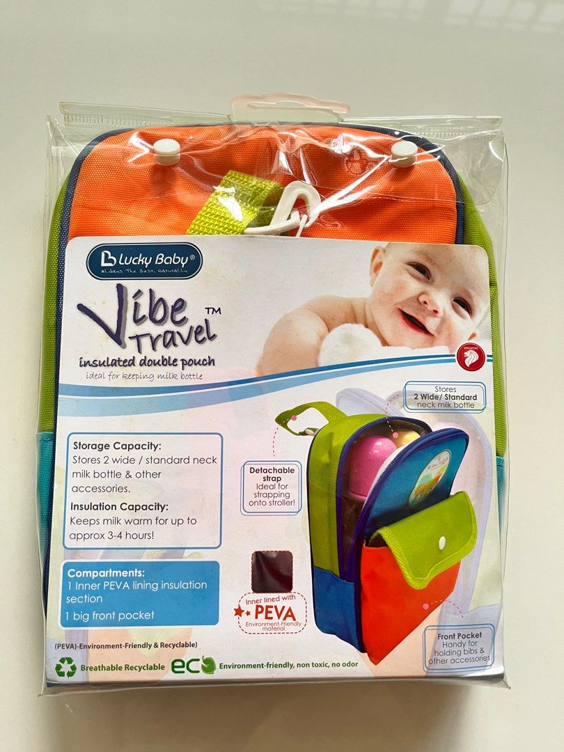 Lucky Baby insulated double pouch, Babies & Kids, Nursing & Feeding ...