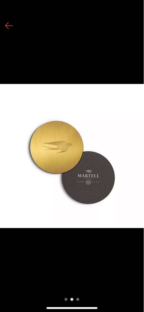 Martell Gold coaster, Everything Else on Carousell