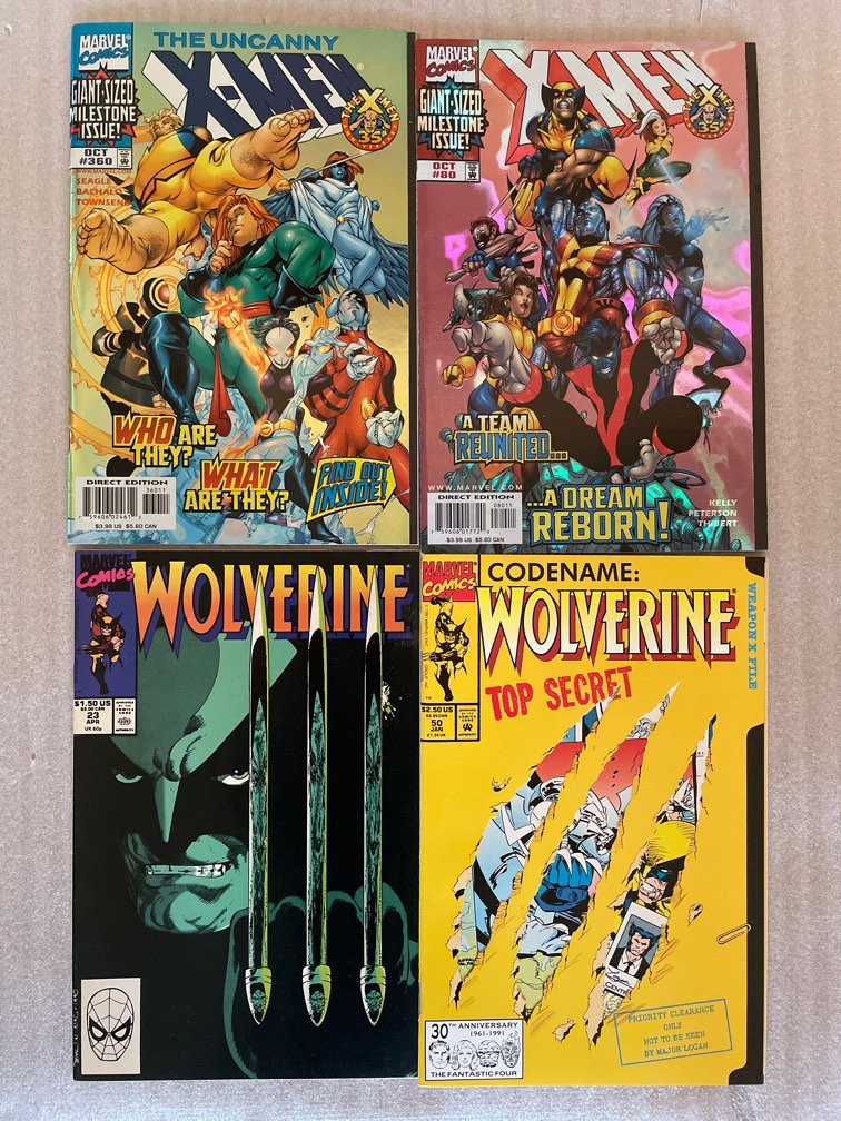 Marvel - The Uncanny X-men #360 Holofoil ; X-men #80 Holofoil ...