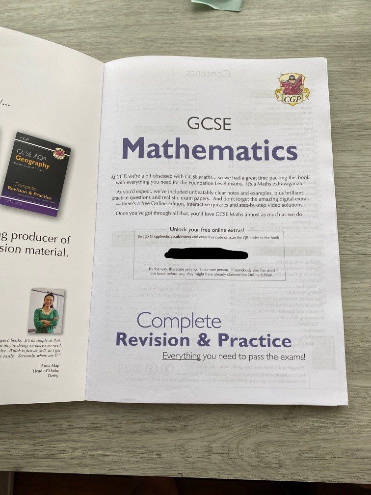 Mathematics GCSE foundation level textbook, Hobbies & Toys, Books ...