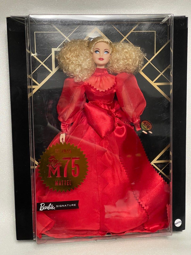 Mattel 75th anniversary Barbie doll, Hobbies & Toys, Toys & Games on ...