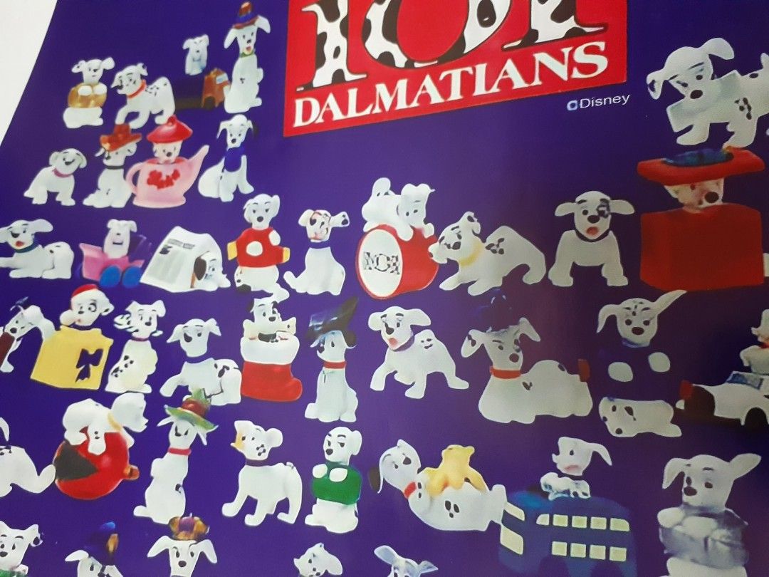 Mcdonalds 101 Dalmatians Happy meals poster. MCDONALDS on Carousell