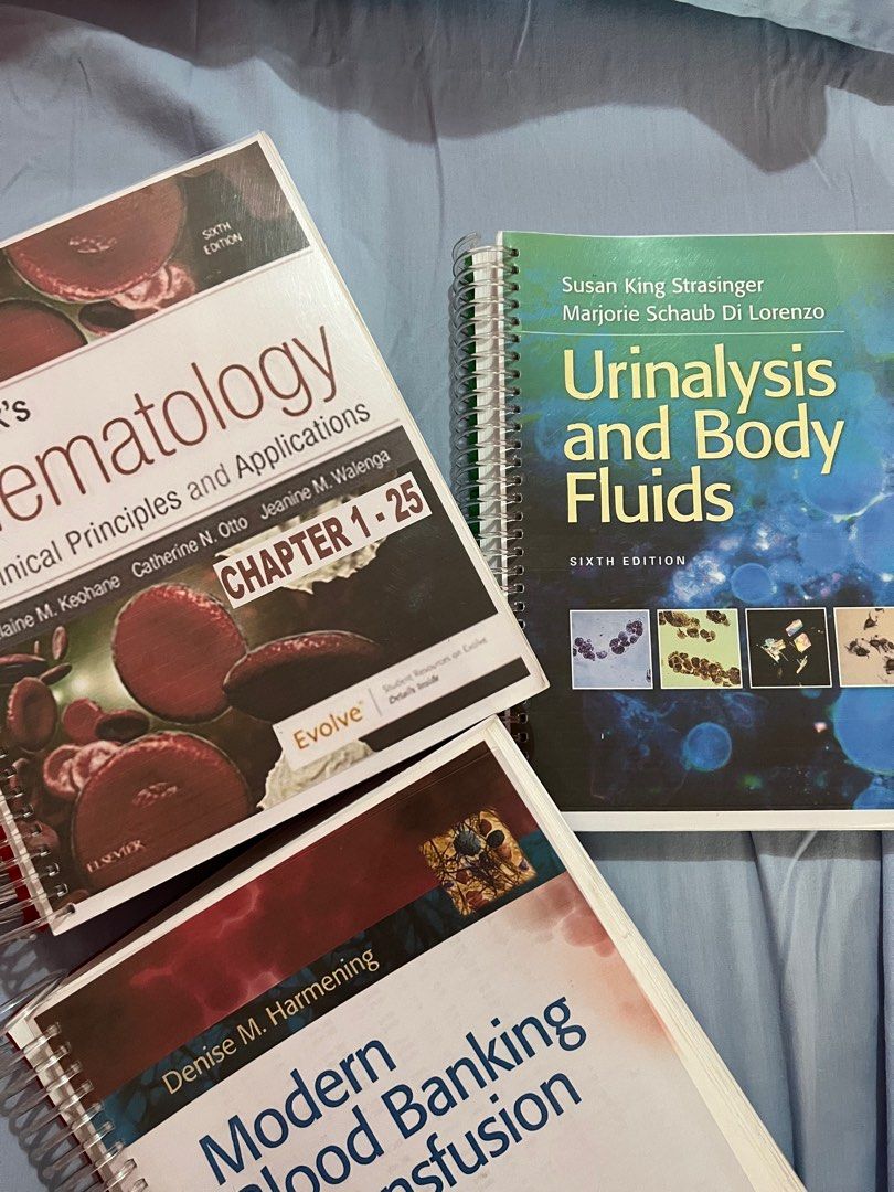 MEDTECH BOOKS - BLOOD BANL, RODAK, AUBF, Hobbies & Toys, Books ...