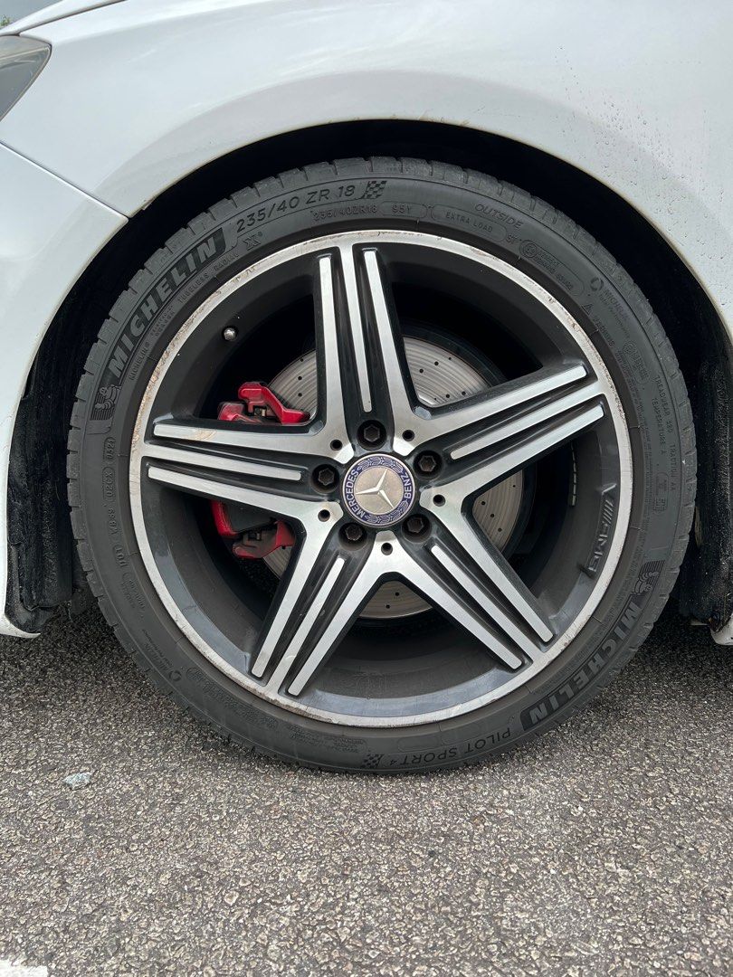 Mercedes-Benz Original 5X112 18 inch AMG rims with tyres, Car ...