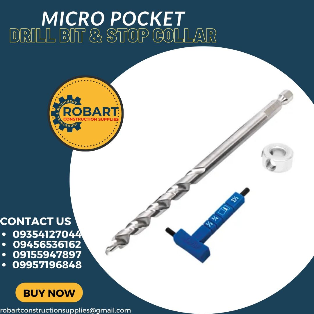 MICRO POCKET DRILL BIT AND STOP COLLAR, Commercial & Industrial ...
