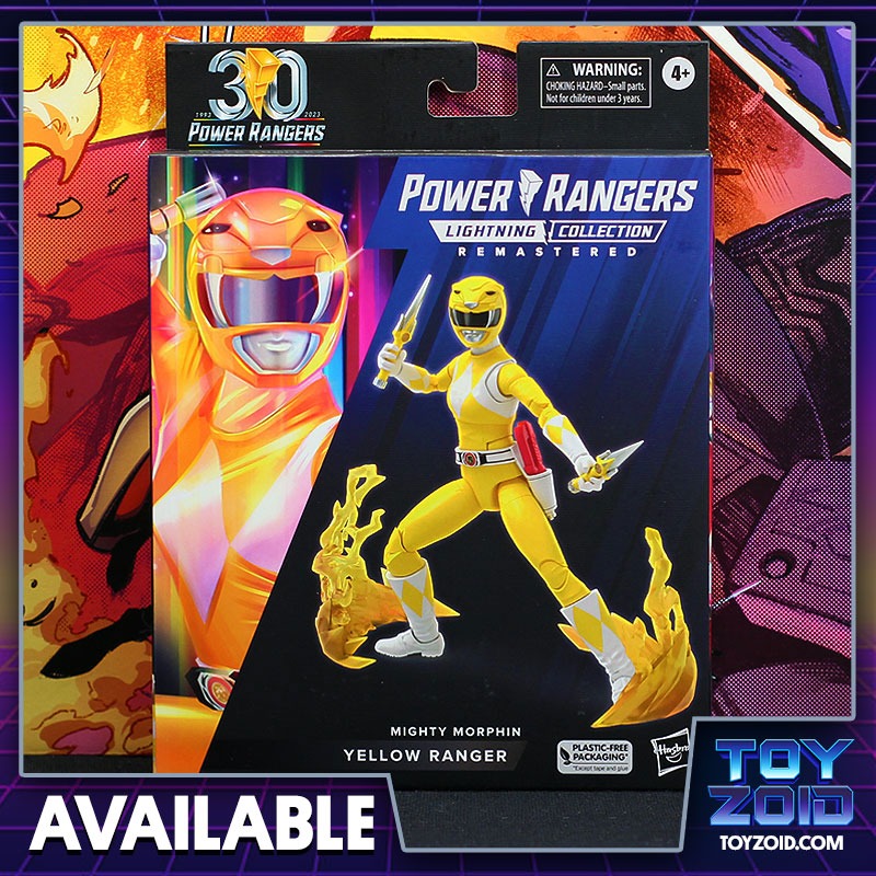 Mighty Morphin Power Rangers Lightning Collection Deluxe Yellow Ranger ...