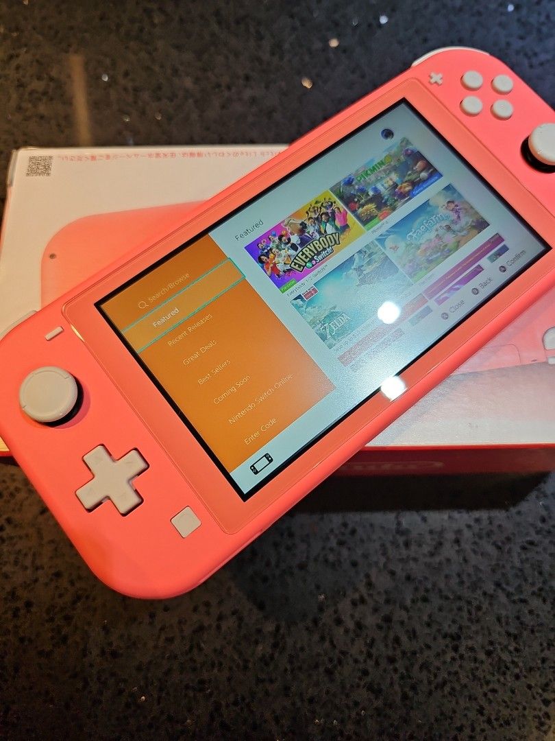 Mint Condition Nintendo Switch Lite Full Set with 128GB SANDISK ULTRA ...