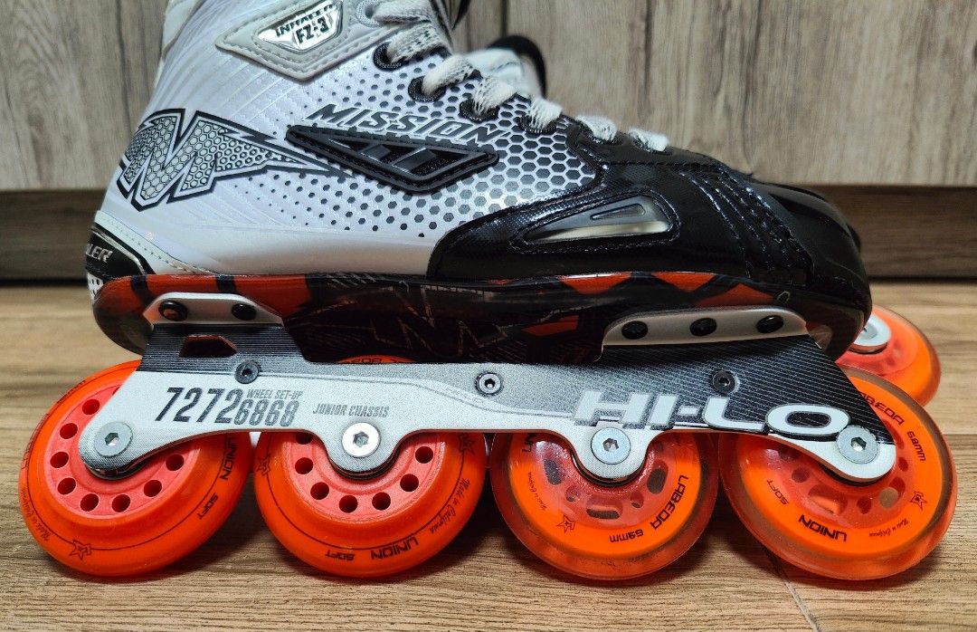 Mission Inhaler FZ-3 roller hockey skates 單排滾軸溜冰鞋 冰球鞋, 運動產品, 運動與體育, 運動與 ...