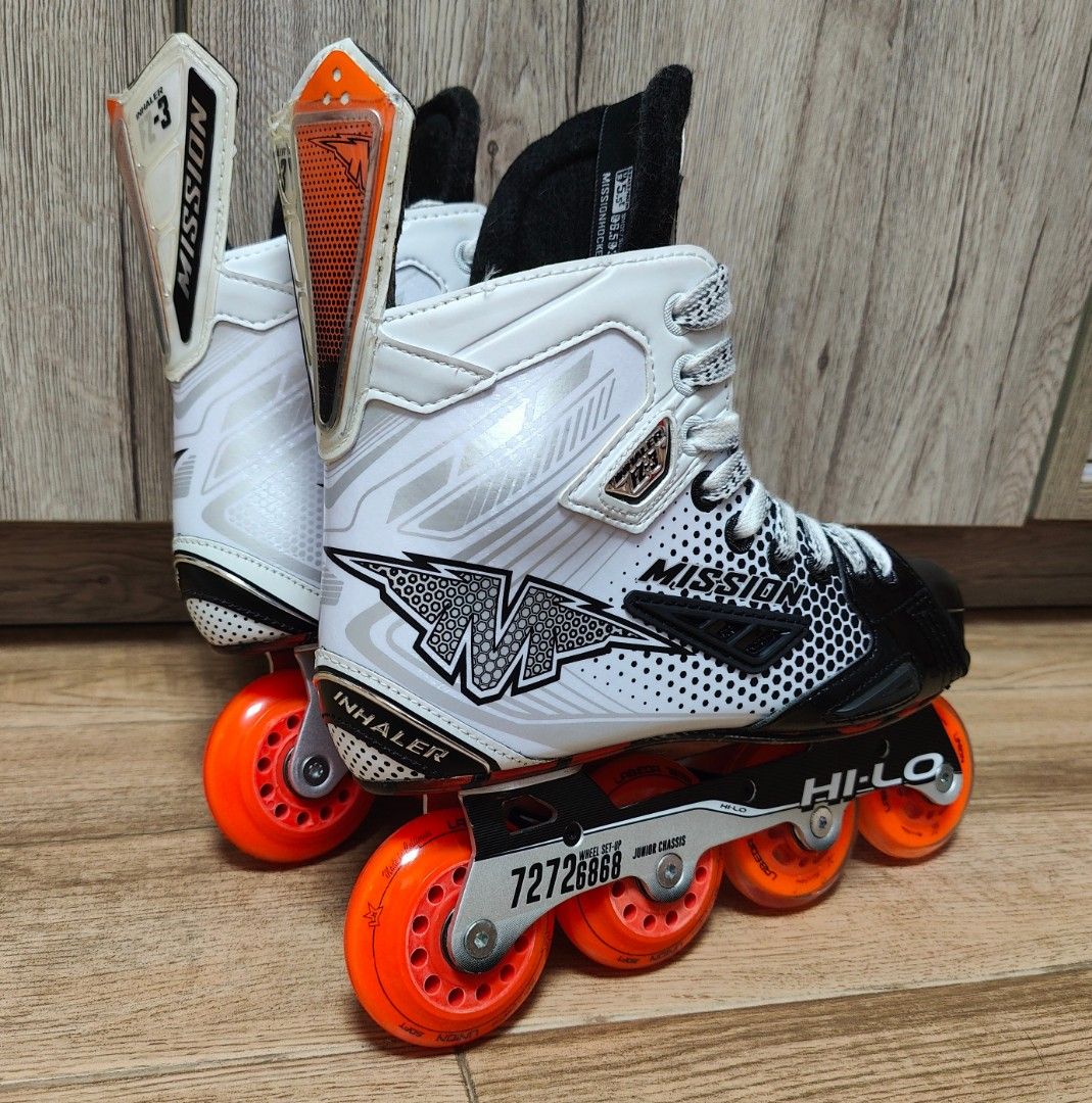 Mission Inhaler FZ-3 roller hockey skates 單排滾軸溜冰鞋 冰球鞋, 運動產品, 運動與體育, 運動與 ...