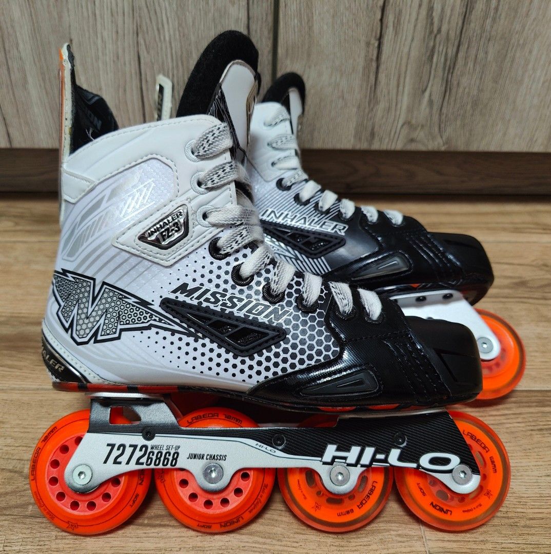 Mission Inhaler FZ-3 roller hockey skates 單排滾軸溜冰鞋 冰球鞋, 運動產品, 運動與體育, 運動與 ...