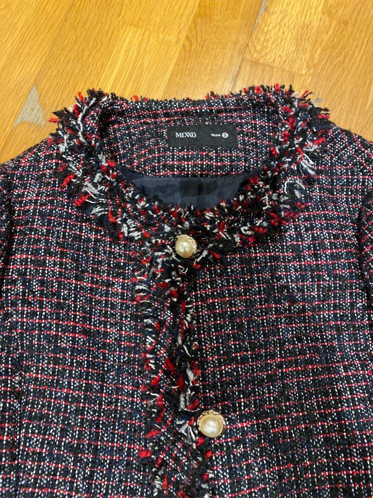 Mixxo textured blazer, Women's Fashion, Coats, Jackets and Outerwear on ...