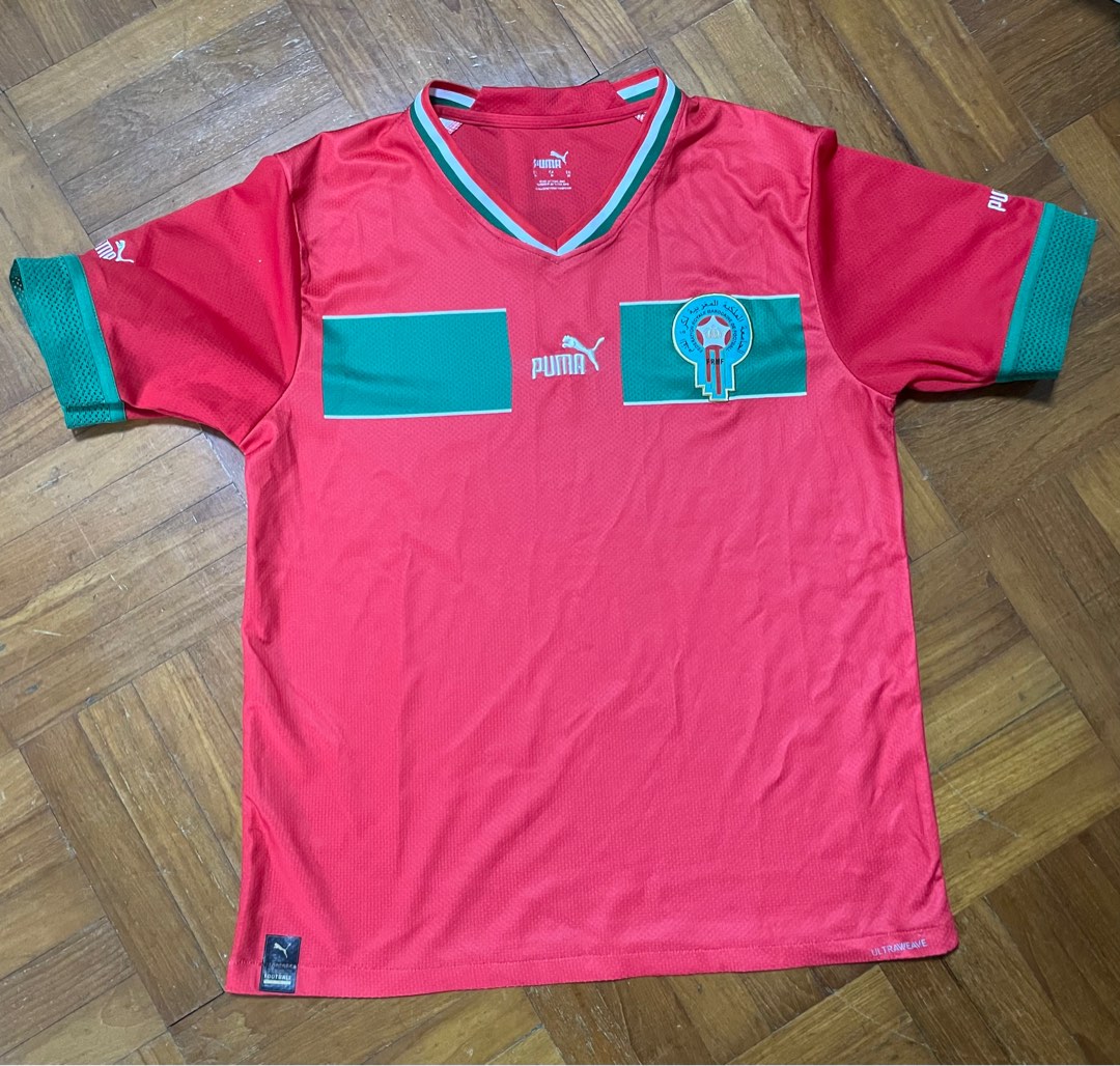 Morocco Football Jersey, Men's Fashion, Activewear on Carousell
