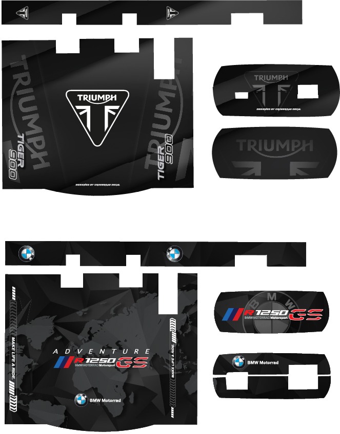 MOTORCYCLE IU UNIT STICKER WRAP DECAL CUSTOMISE, Motorcycles ...