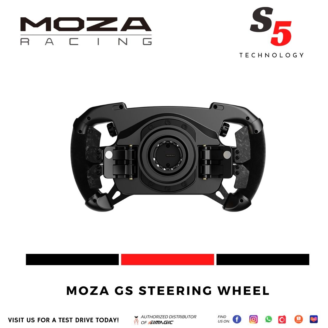 MOZA GS Steering Wheel / GS V1 Alcantara / GS V2 Steering Wheel Leather ...