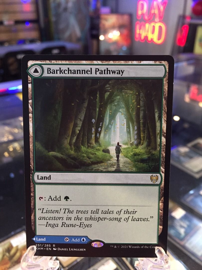 MTG: Barkchannel Pathway // Tidechannel Pathway [Kaldheim], Hobbies ...