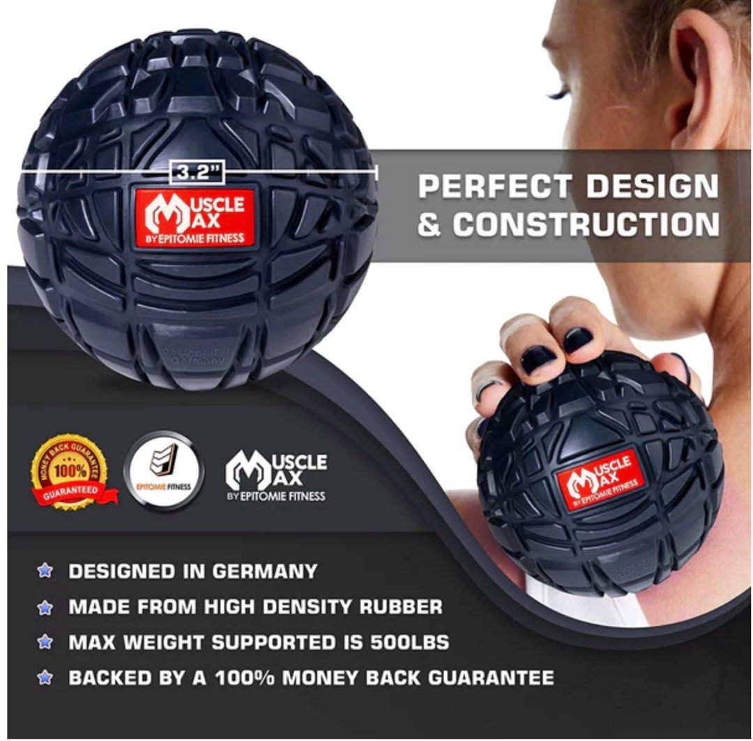 Muscle Max massage ball, Health & Nutrition, Massage Devices on Carousell