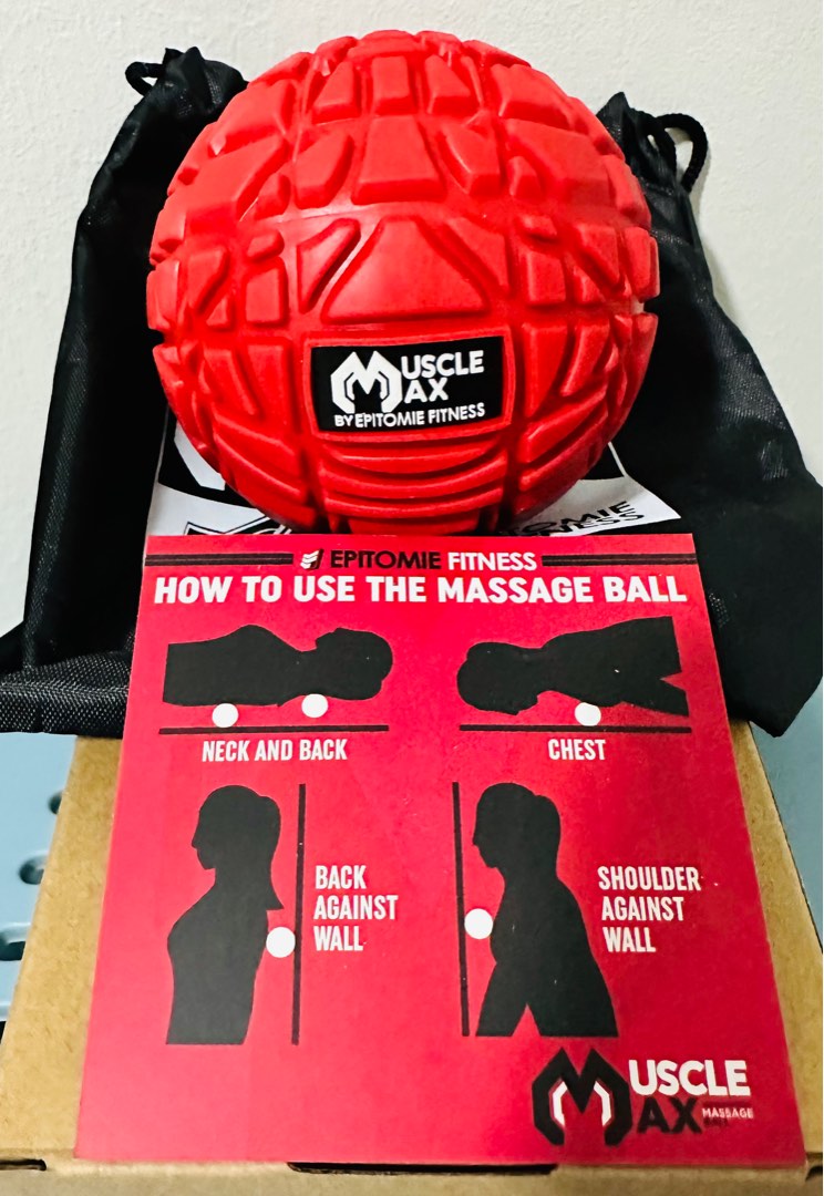 Muscle Max massage ball, Health & Nutrition, Massage Devices on Carousell