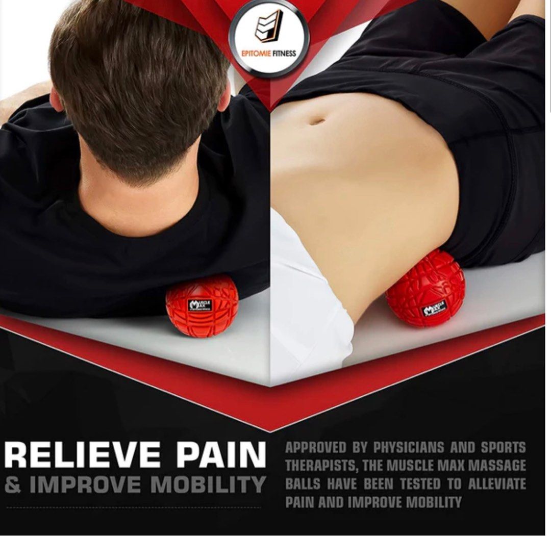 Muscle Max massage ball, Health & Nutrition, Massage Devices on Carousell