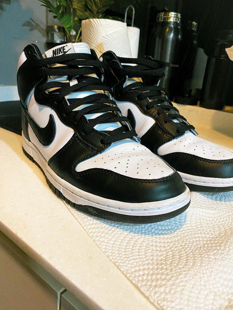 nike panda dunks mid, Men's Fashion, Footwear, Sneakers on Carousell