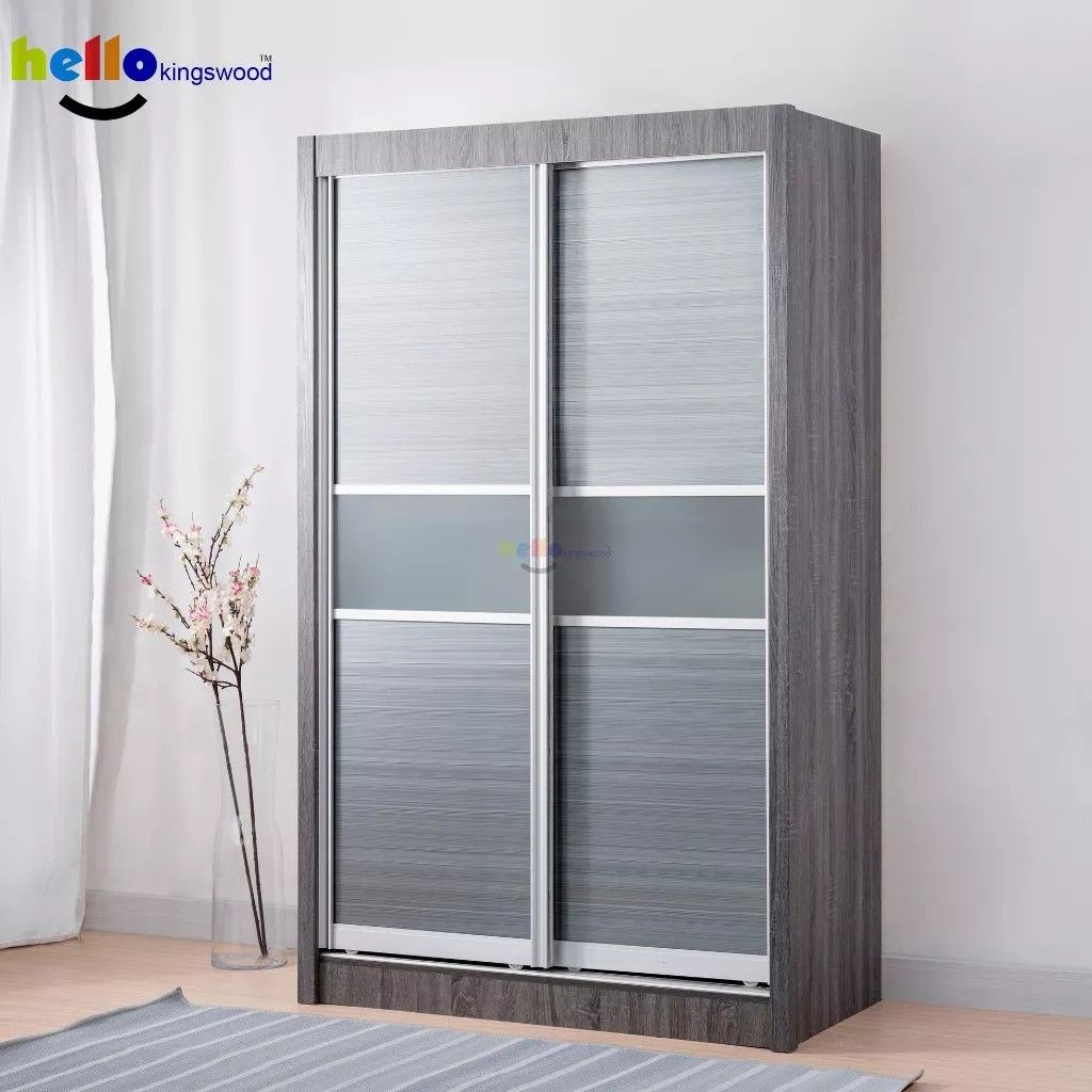 Niko sliding 2 door Wardrobe, Furniture & Home Living, Furniture ...