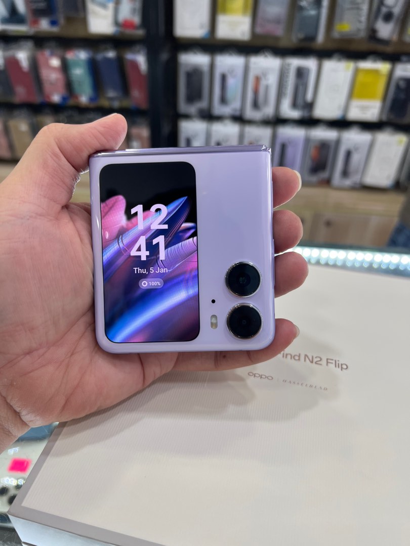 OPPO Find N2 Flip 256GB Moonlit Purple (used), Mobile Phones & Gadgets ...