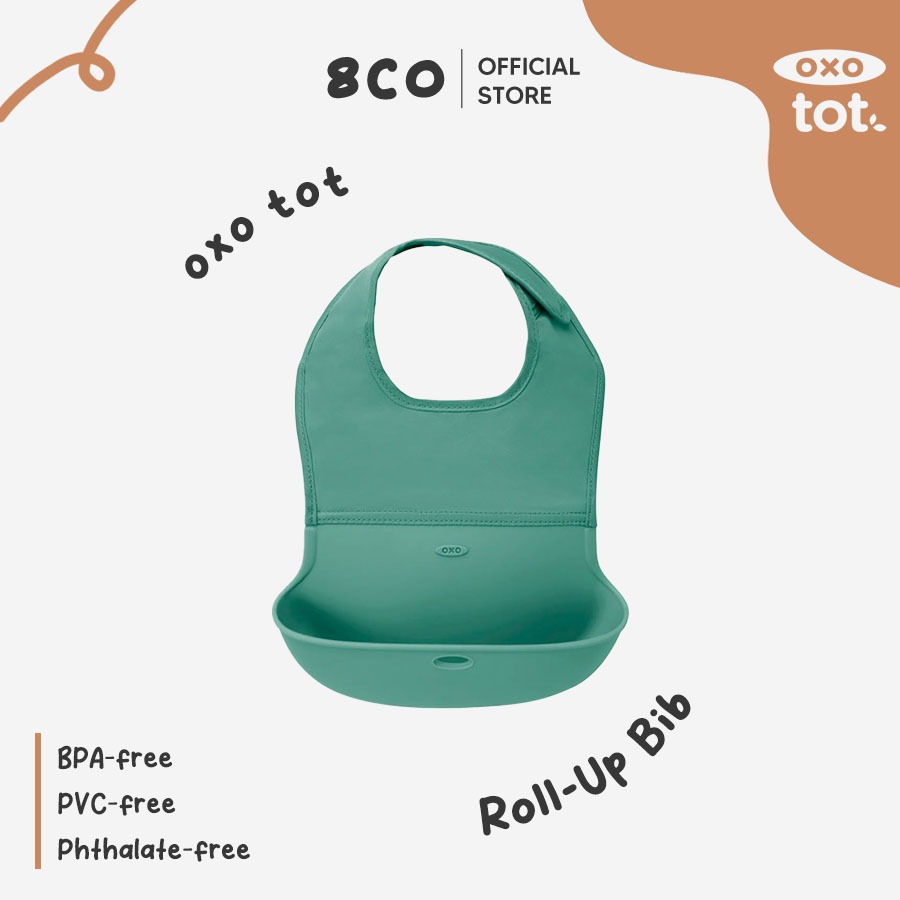 OXO Tot Roll up Bib (5 Colours), Babies & Kids, Nursing & Feeding ...