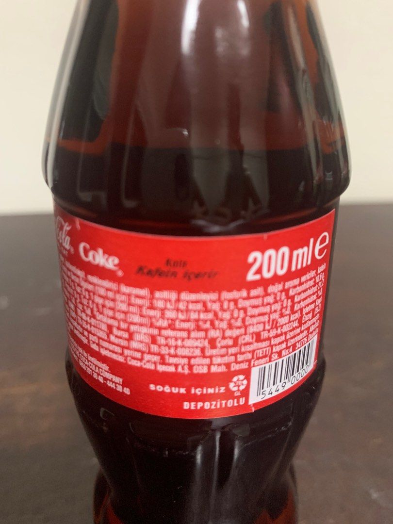 Pair of Coca Cola 200ml Glass Bottles (Turkey), Hobbies & Toys ...