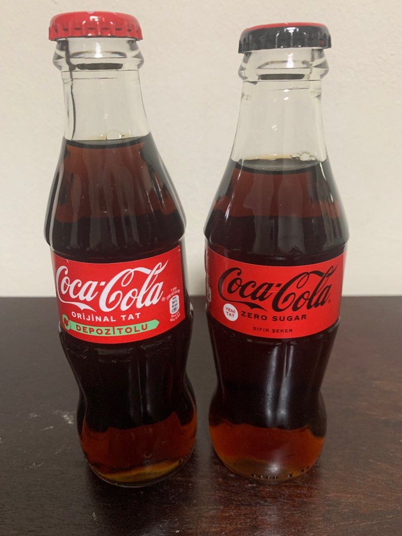 Pair of Coca Cola 200ml Glass Bottles (Turkey), Hobbies & Toys ...