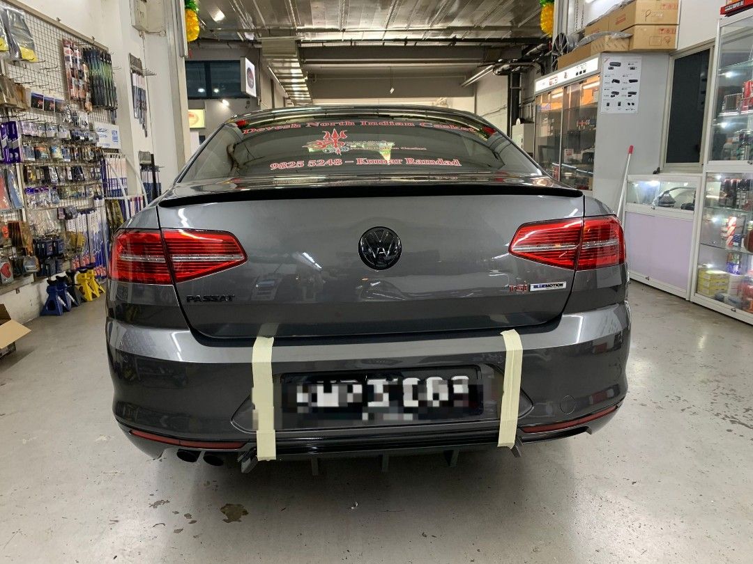 Passat B8 1.8 2.0 Rear Diffuser, Car Accessories, Accessories on Carousell