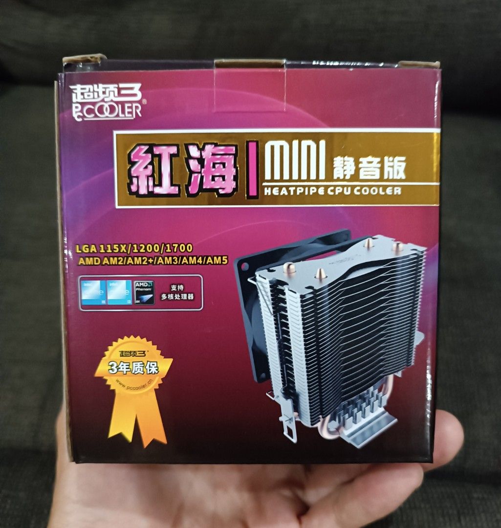 PCCooler HP-825 CPU Cooler (2 Heatpipe Mini Cooler), Computers & Tech ...