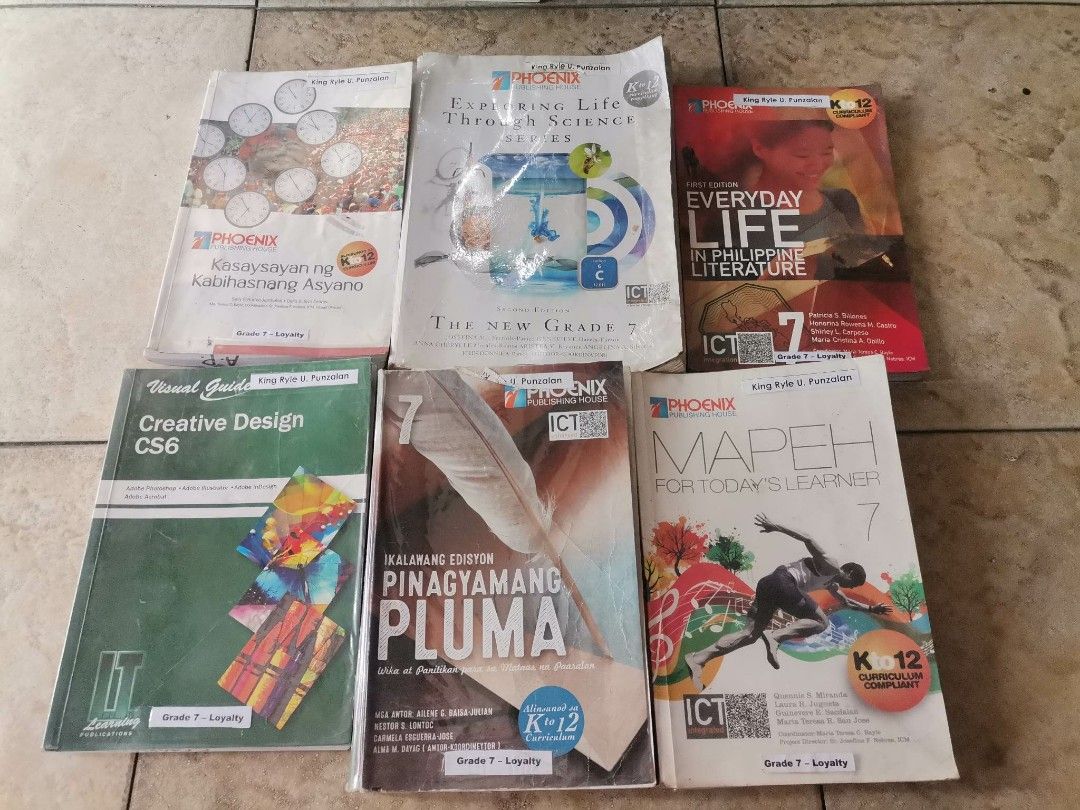 Phoenix Subs Textbooks Grade 7 to 10 on Carousell