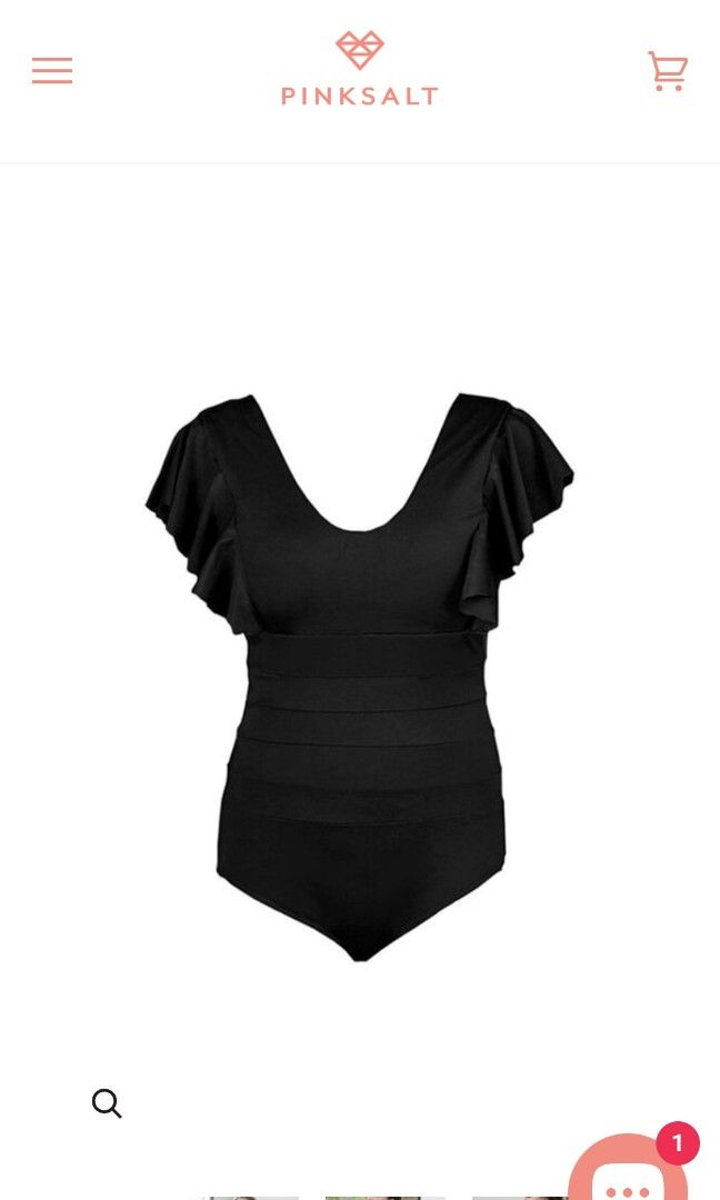 Pinksalt Ruby One Piece in Black, Women's Fashion, Swimwear, Bikinis & Swimsuits on Carousell