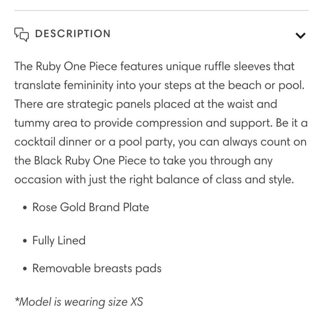 Pinksalt Ruby One Piece in Black, Women's Fashion, Swimwear, Bikinis ...