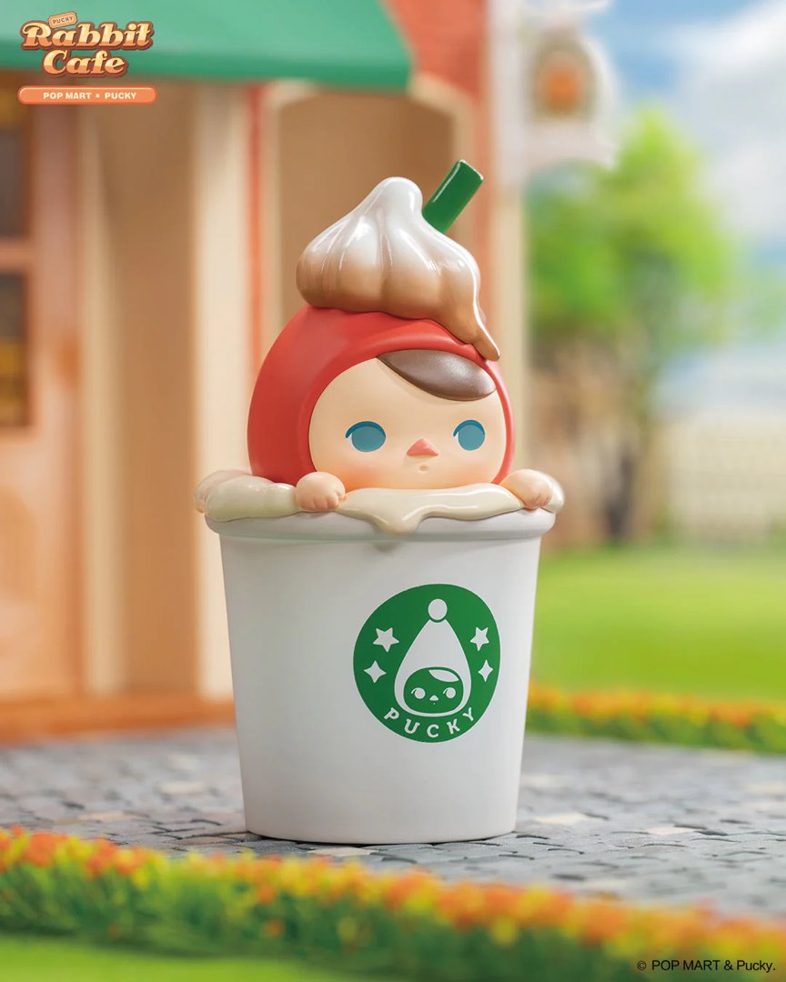 popmart pucky cafe poko latte, Hobbies & Toys, Toys & Games on Carousell