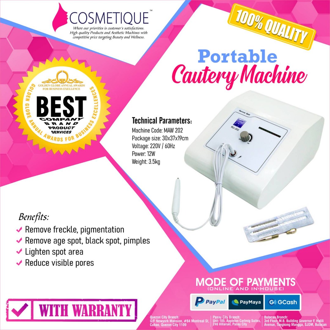 Portable Cautery Machine with Warranty, Beauty & Personal Care, Face ...