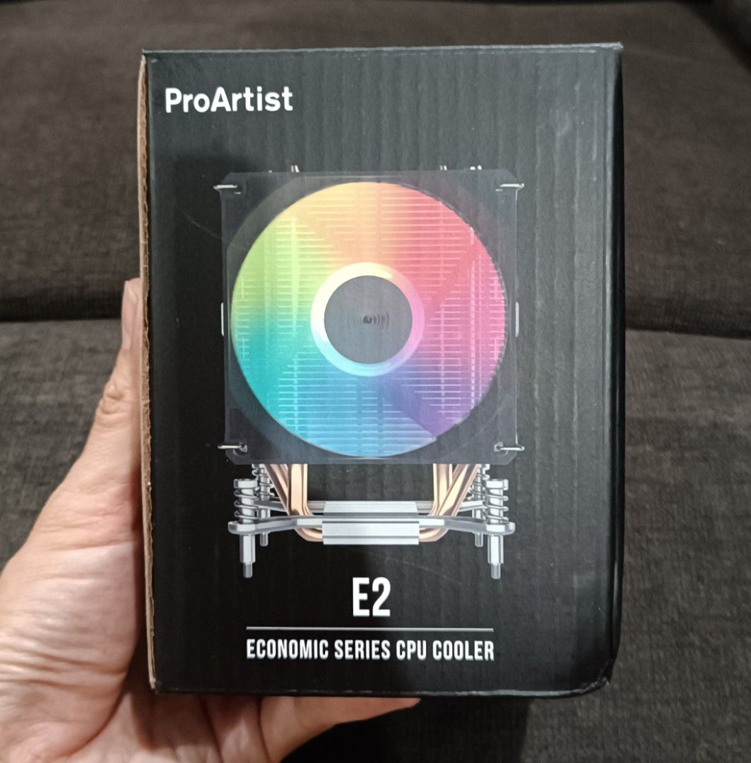 ProArtist E2 CPU Cooler - 4 Heatpipes/RGB Fan - Support Intel only ...