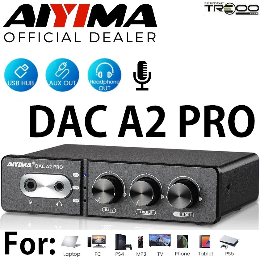 [Official] AIYIMA DAC-A2 Pro Desktop USB Audio Interface, USB DAC, Headphone Amplifier & USB Hub ...