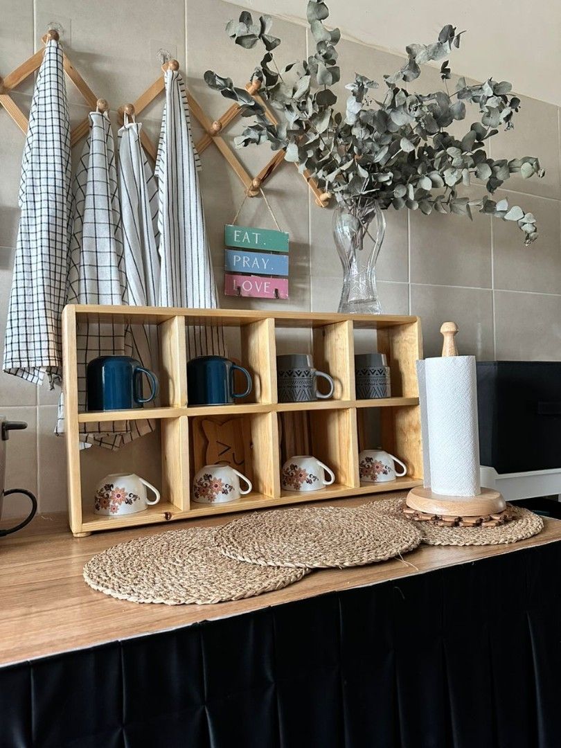 Rak Decoration Kayu Pine, Furniture & Home Living, Furniture, Other ...