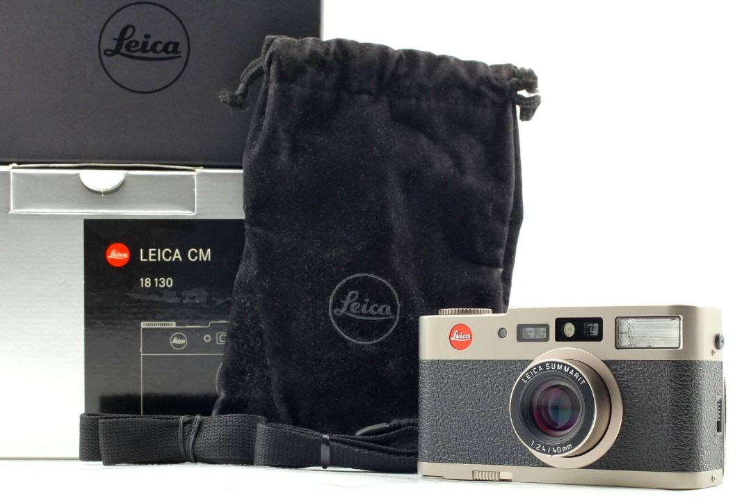 Rare LEICA CM 18130 35mm Film Camera 40mm F2.4 Lens Titanium with Black ...