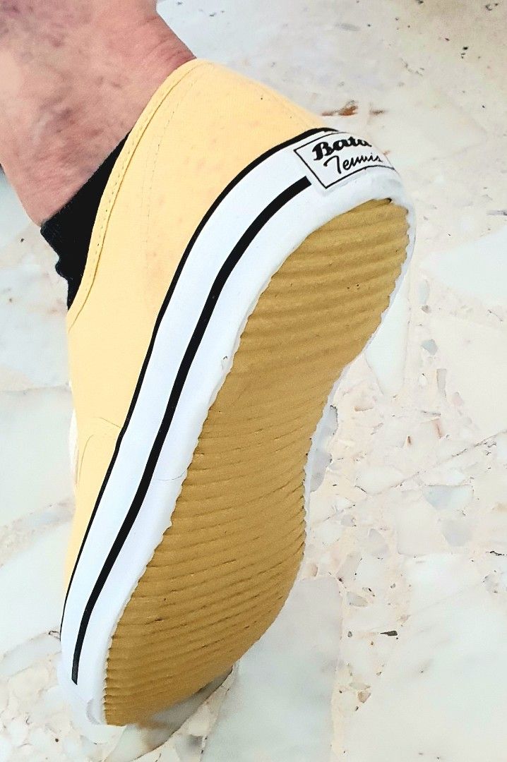 Rare Lemon Yellow BATA tennis canvas shoe sneakers. nike, adidas ...