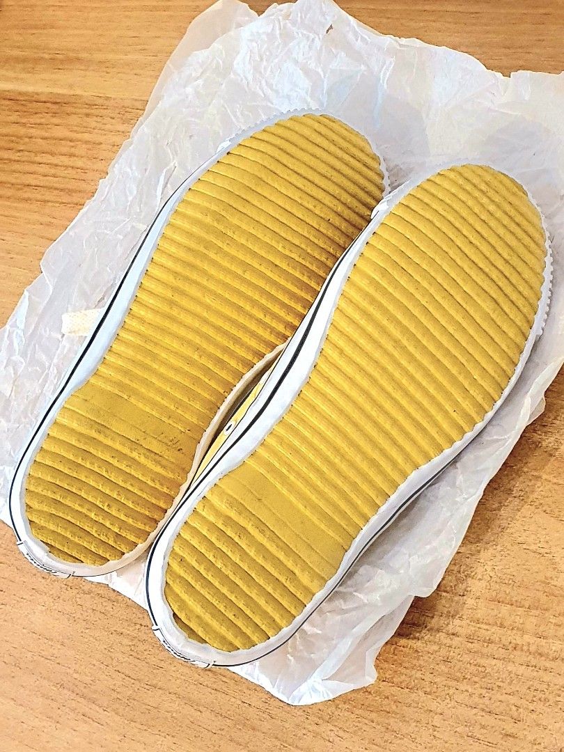 Rare Lemon Yellow BATA tennis canvas shoe sneakers. nike, adidas ...